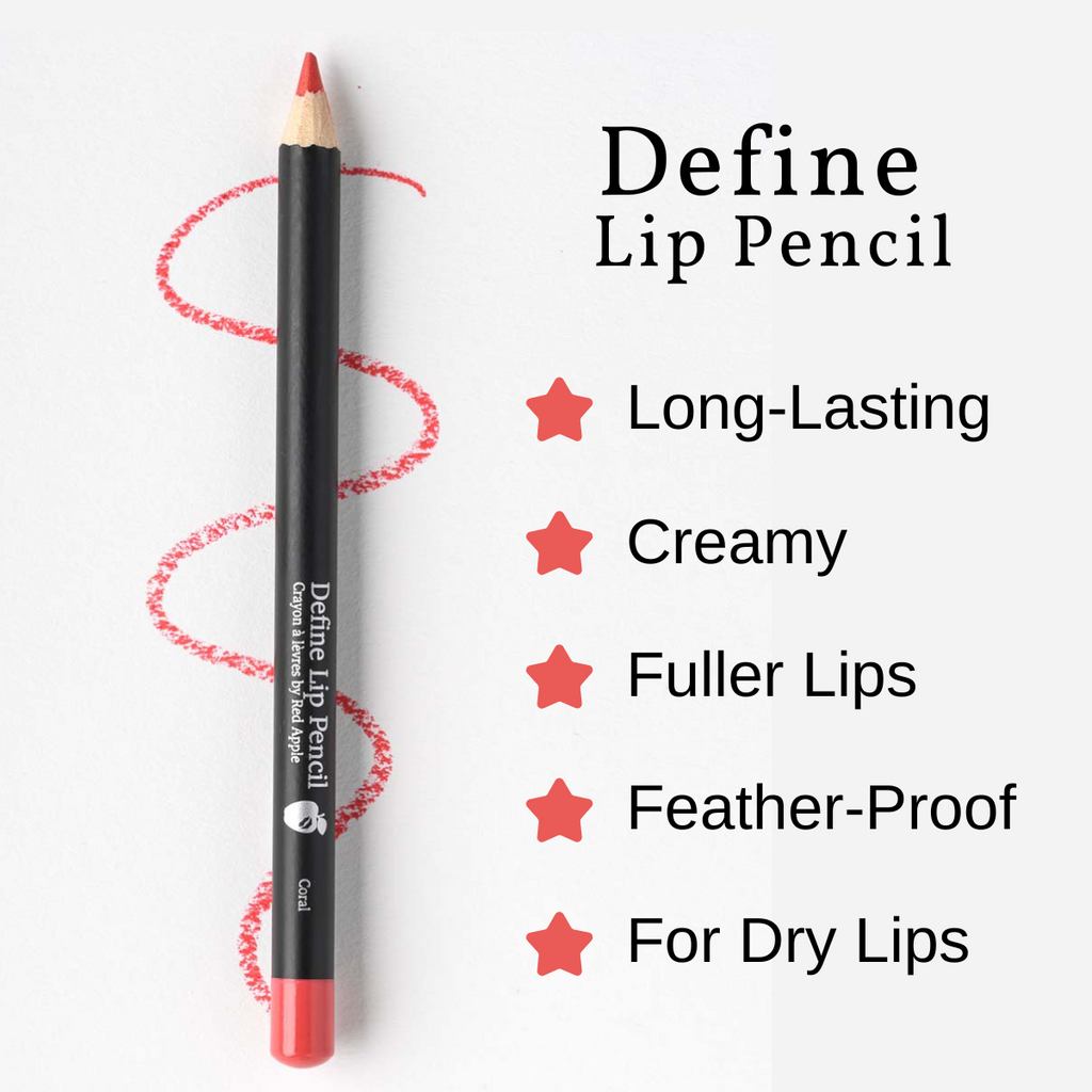 Coral Lip Pencil | Creamy Lip Liners For Dry Lips | GF, Vegan, Clean ...